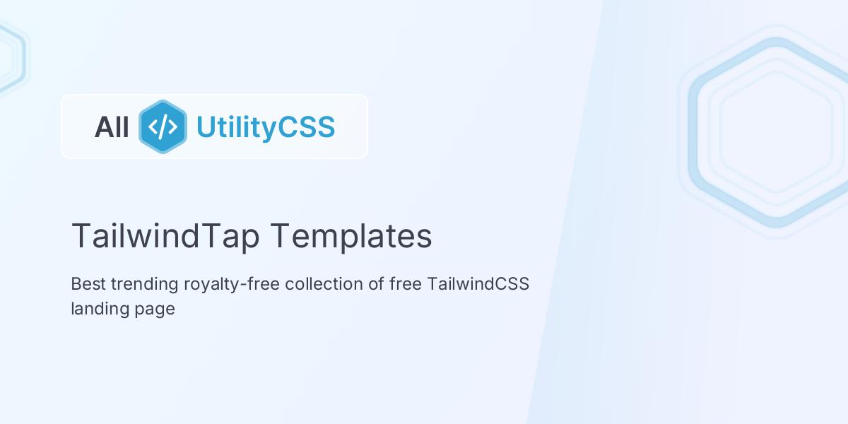 Tailwindtap Templates All Utilitycss
