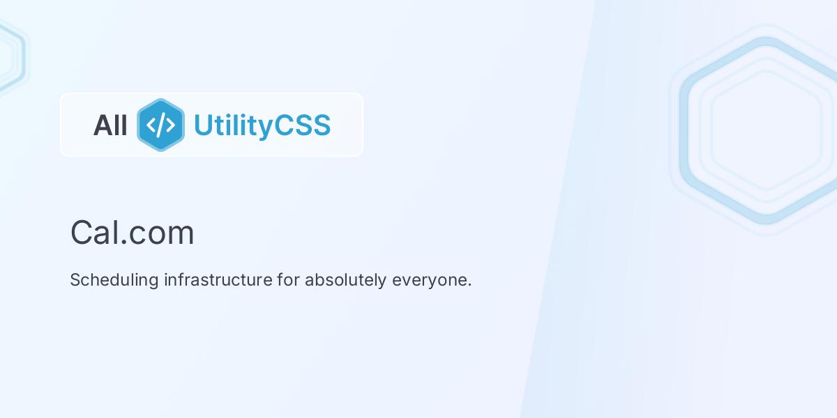 cal.com | All UtilityCSS