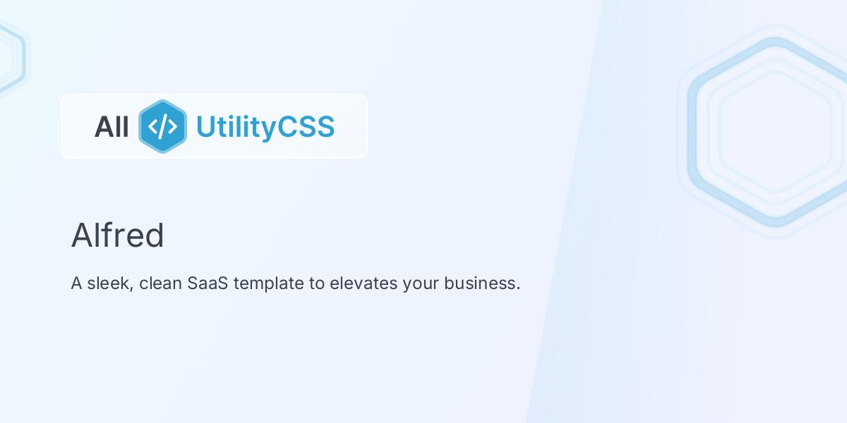 Alfred | All UtilityCSS